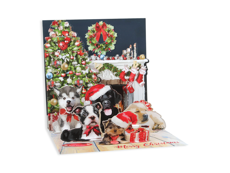 CHRISTMAS PUPPIES - Up With Paper